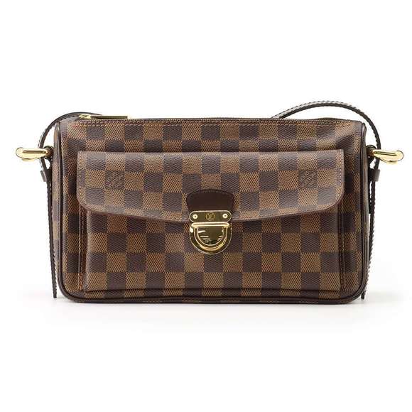 Louis Vuitton | Bags | Louis Vuitton Ebene Gm Red Bag Shoulder Damier ...